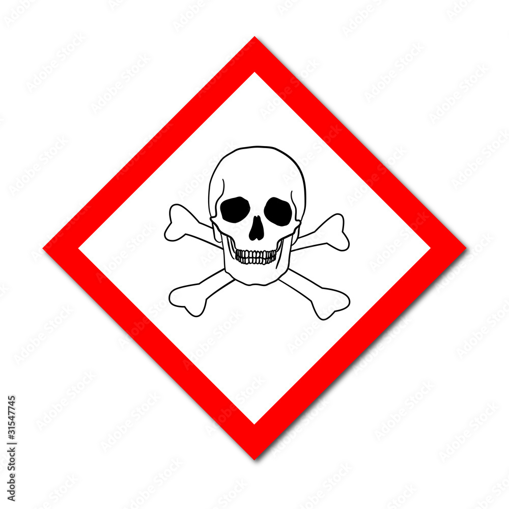 GHS Symbol Acute Toxicity sign Stock Illustration | Adobe Stock