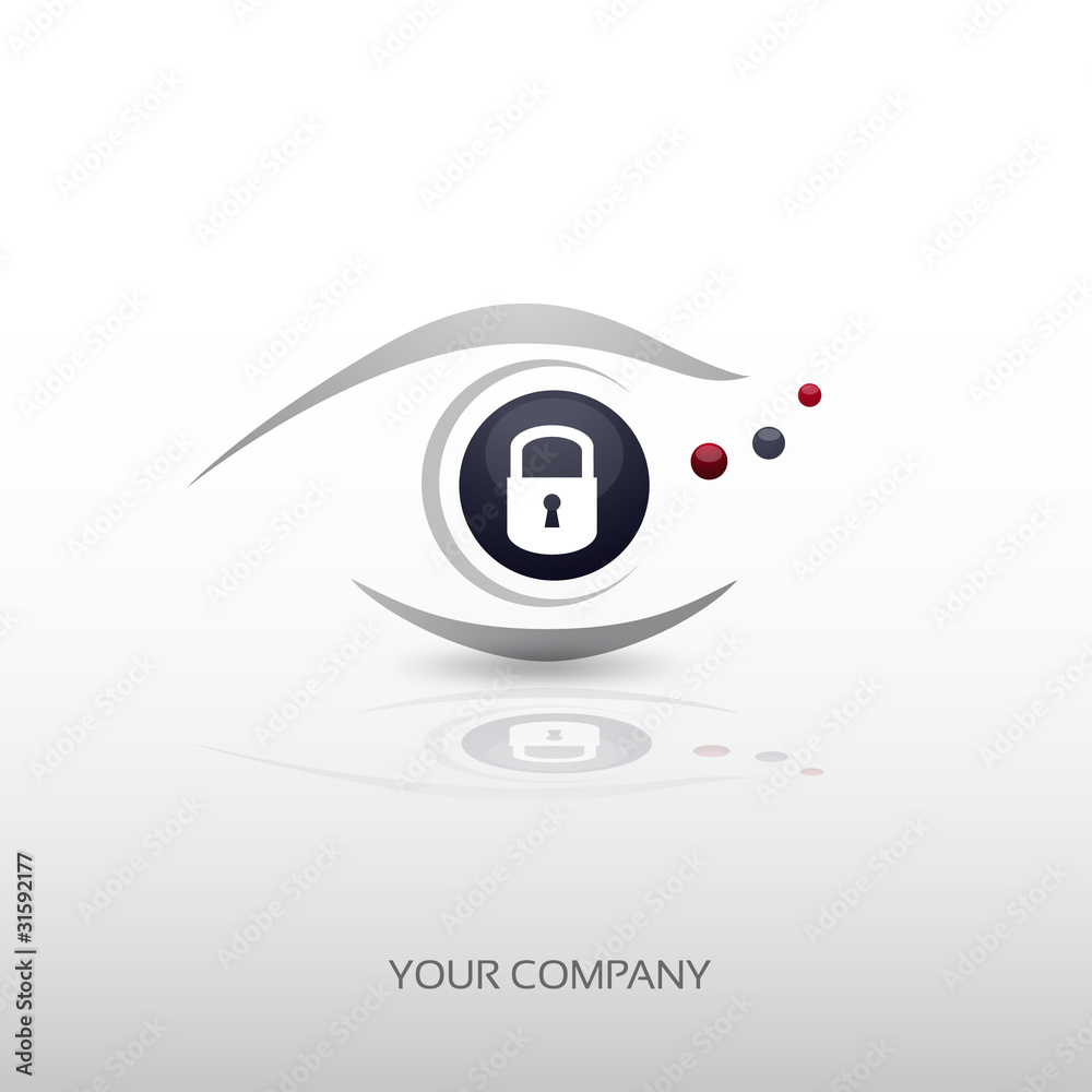 logo oeil, logo cadenas, sécurité Stock Vector | Adobe Stock