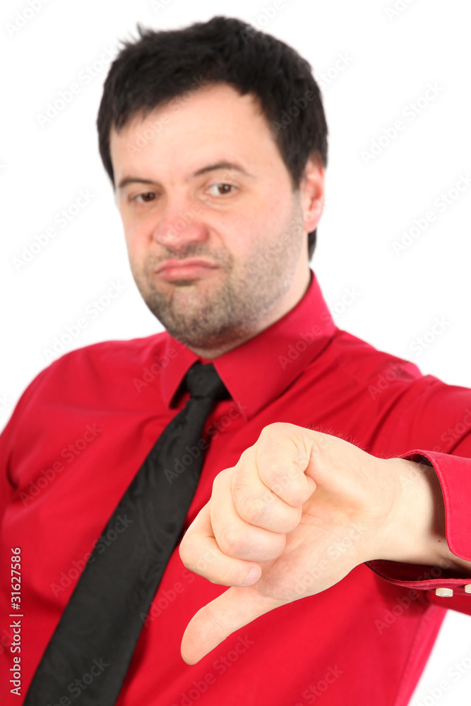 Daumen runter Stock Photo | Adobe Stock