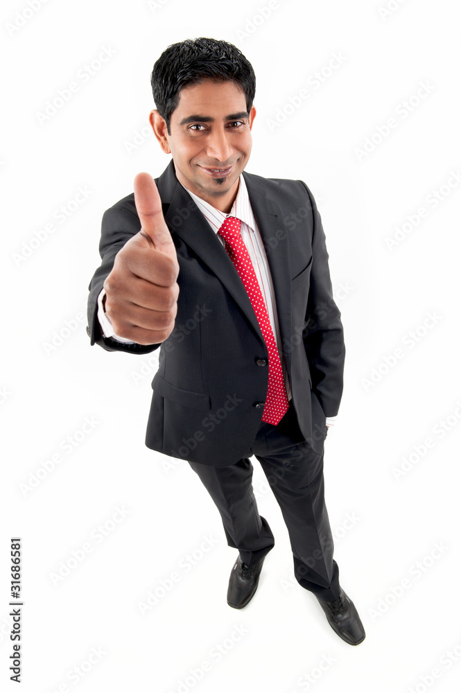 Mann, Daumen hoch Stock-Foto | Adobe Stock