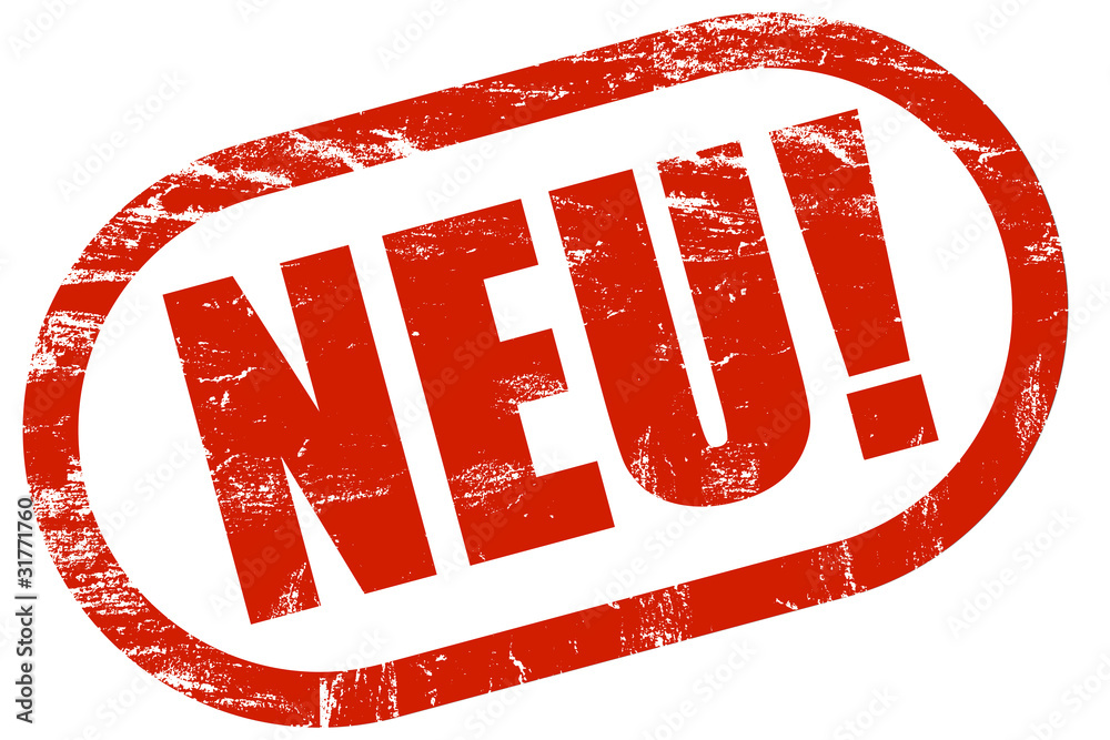 Grunge Stempel rot NEU! Stock Illustration | Adobe Stock