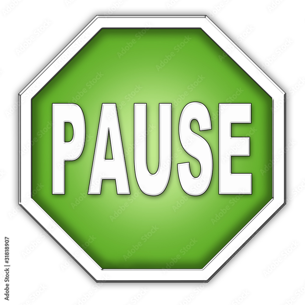 Pausenschild Stock-Illustration | Adobe Stock