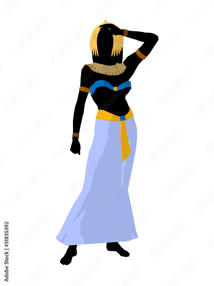 Cleopatra Illustration Silhouette Stock Illustration | Adobe Stock