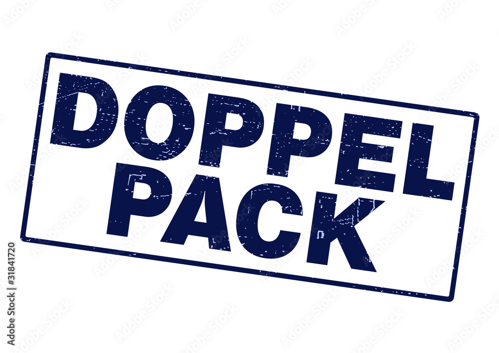 stempel doppelpack Stock Illustration | Adobe Stock