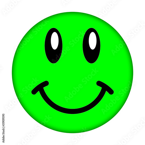 Green Smiley Face Icon