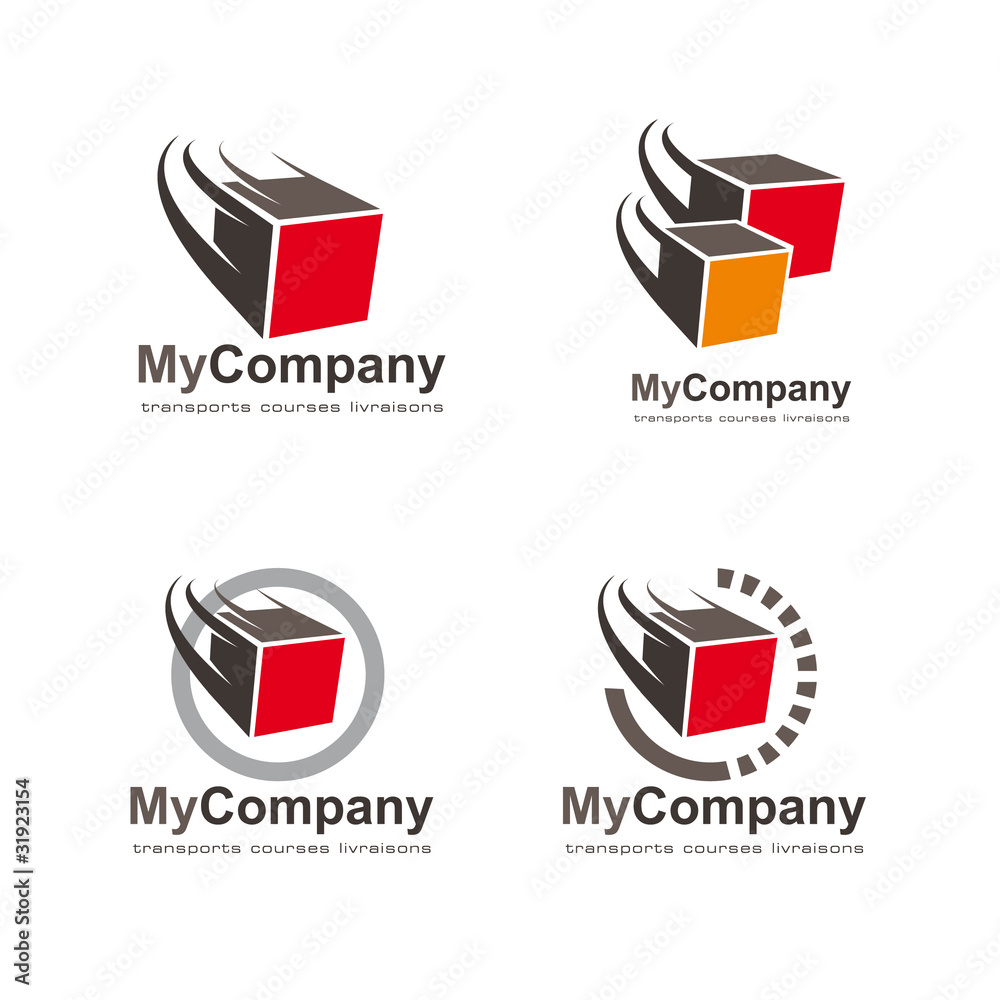 logo entreprise, transport, colis, messagerie Stock Vector | Adobe Stock