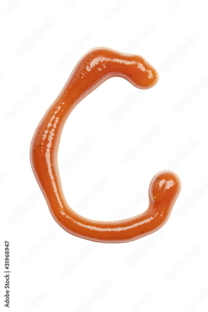 Ketchup abc. Letter C Stock Photo | Adobe Stock