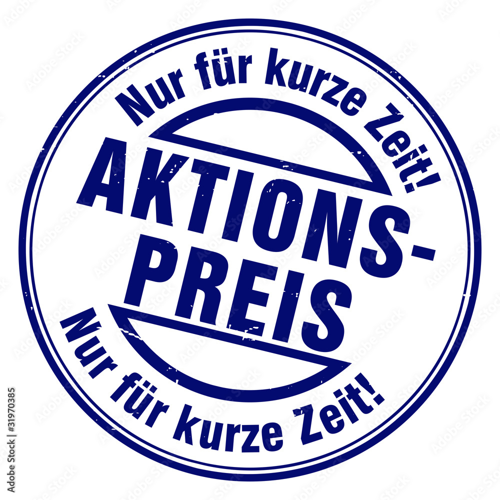stempel aktionspreis preisaktion Stock-Illustration | Adobe Stock