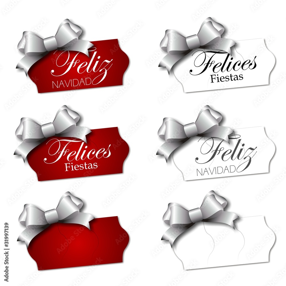 ETIQUETAS CON LAZO PARA TEXTO Stock Illustration | Adobe Stock