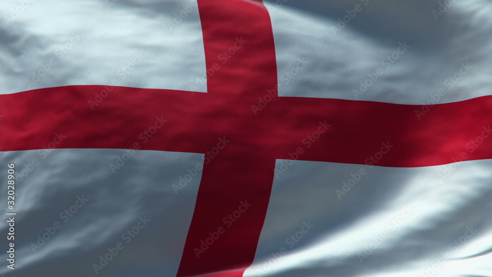 england flag waving loop Stock Video | Adobe Stock