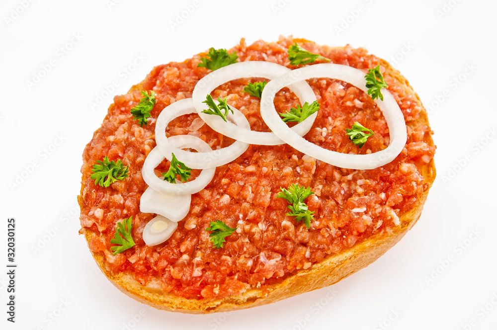 Mettbrötchen Stock-Foto | Adobe Stock