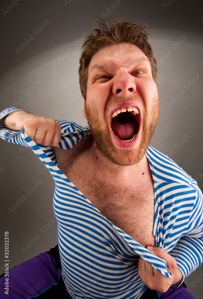 Angry prisoner Stock-Foto | Adobe Stock