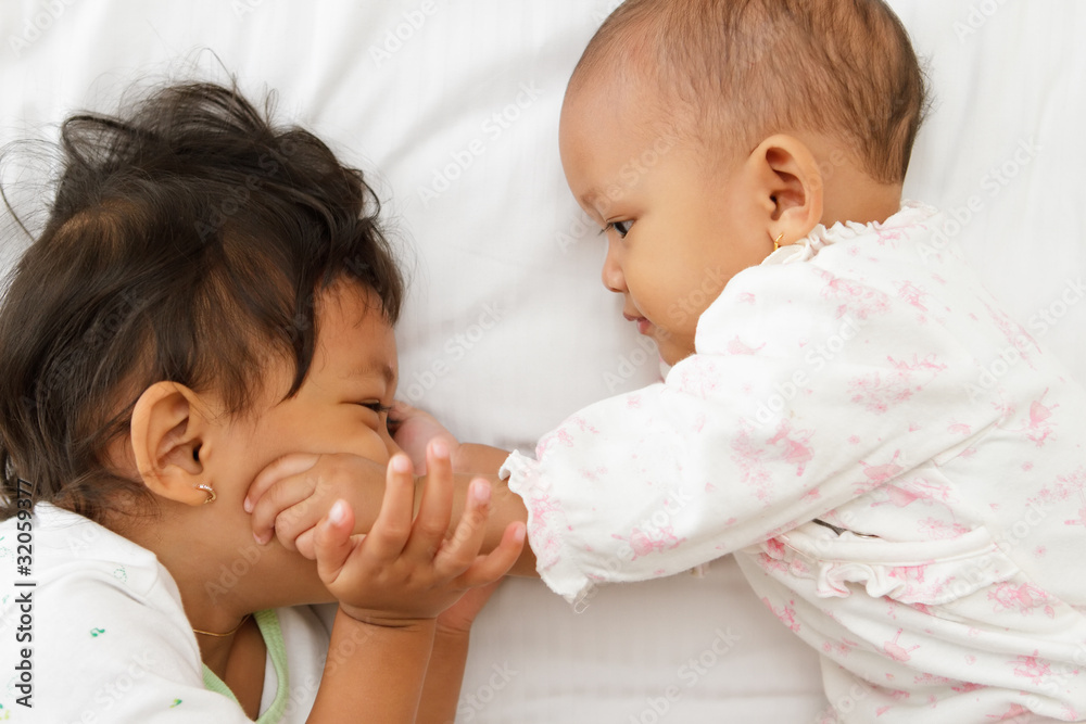 cute children playing together Stock Photo | Adobe Stock