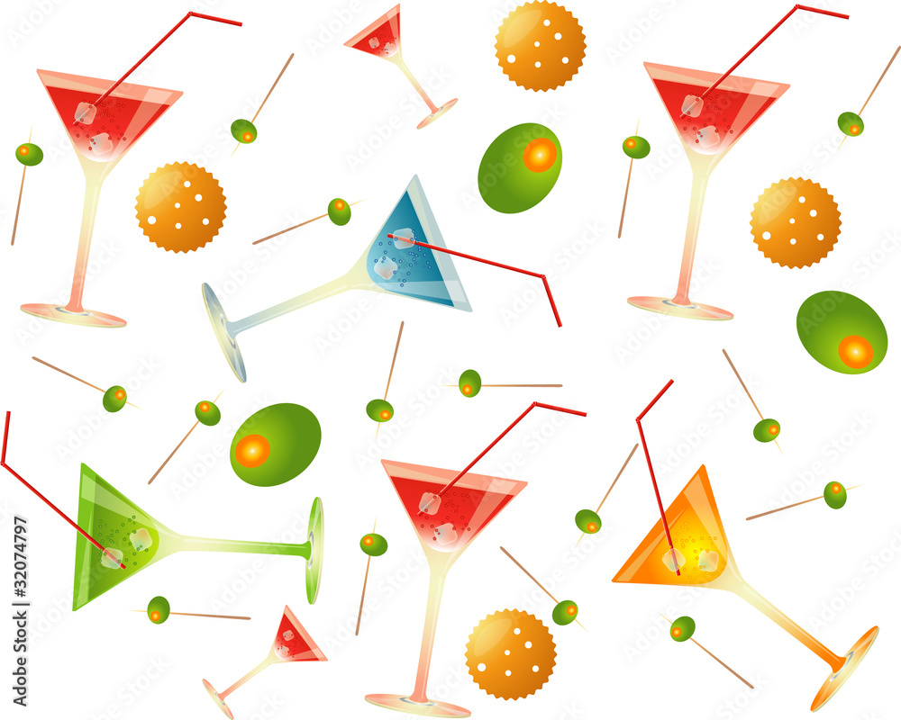 Sfondo Aperitivo Stock Vector | Adobe Stock