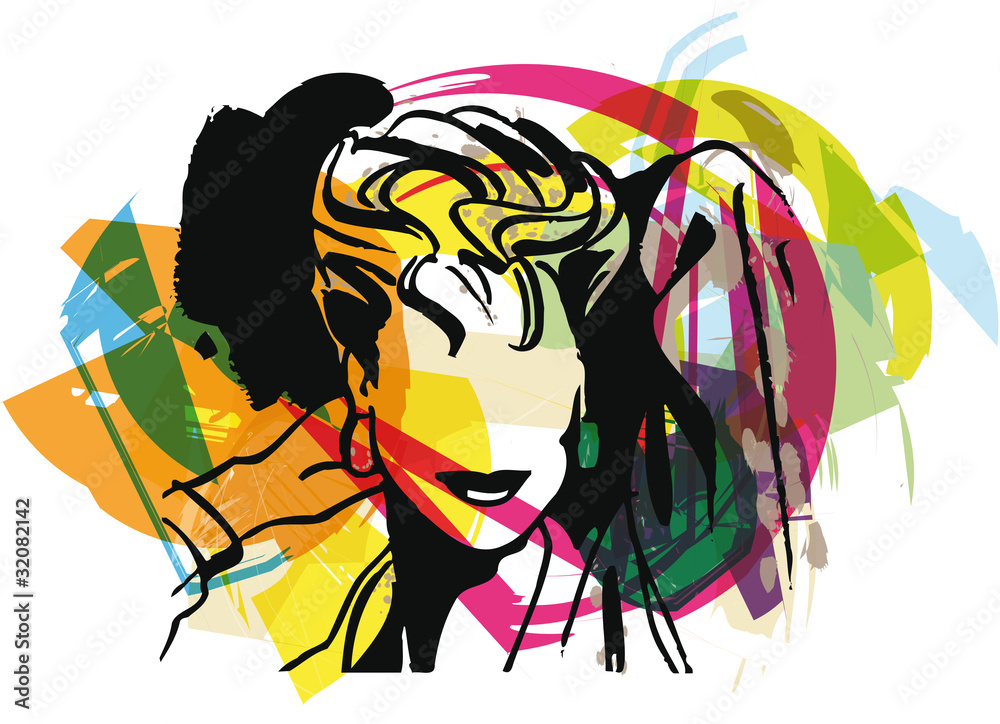 Vetor de Fashion design woman. Vector illustration do Stock | Adobe Stock