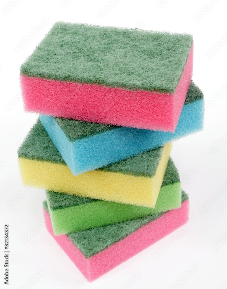 washing-up sponges Stock Photo | Adobe Stock
