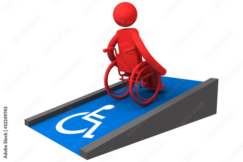 wheelchair ramp Stock Illustration | Adobe Stock
