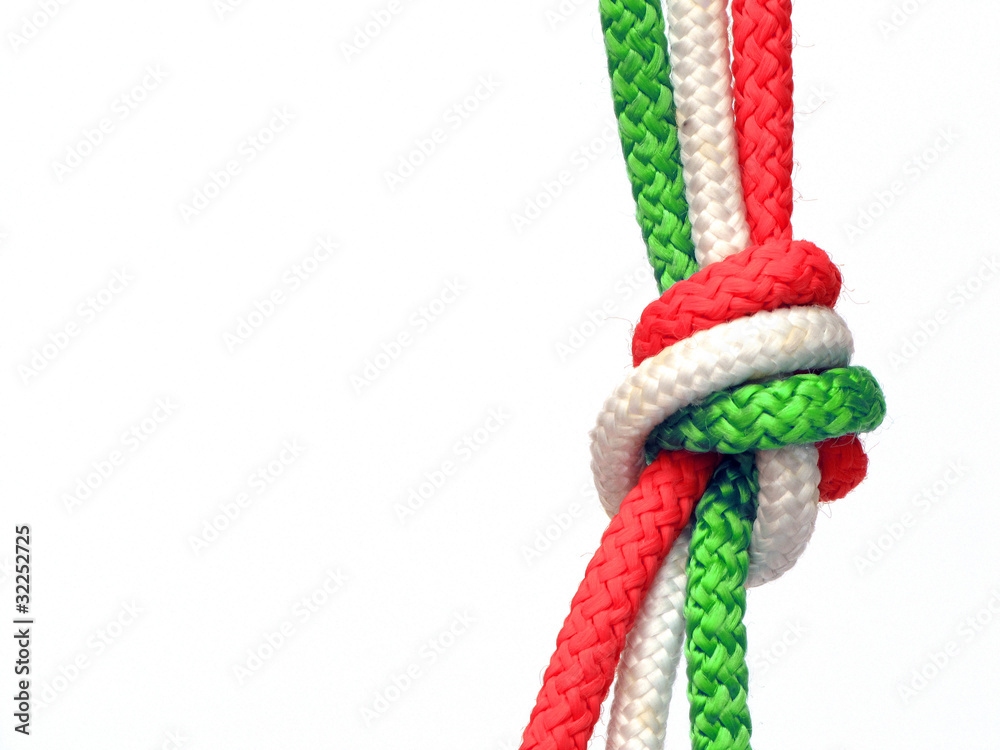 Nodo tricolore, Italia Stock Photo | Adobe Stock
