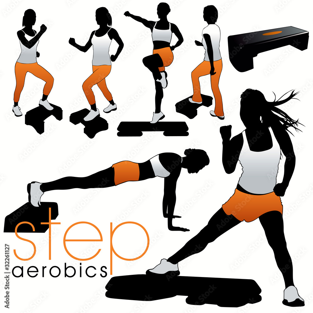 Step Aerobics Clip Art