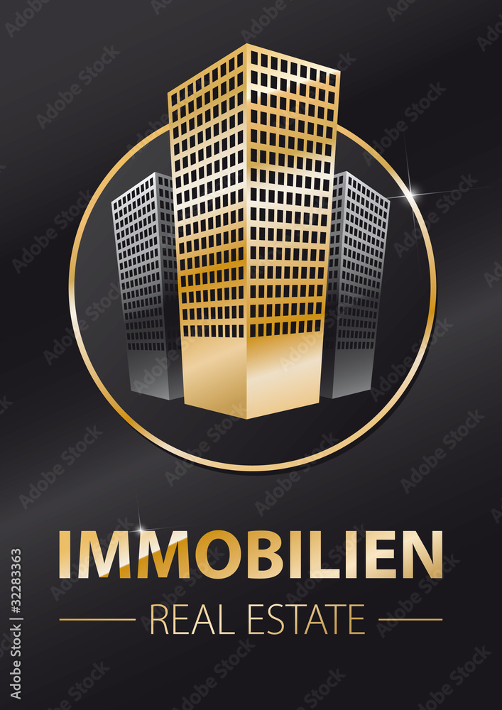 Logo-Immobilien Stock Vector | Adobe Stock