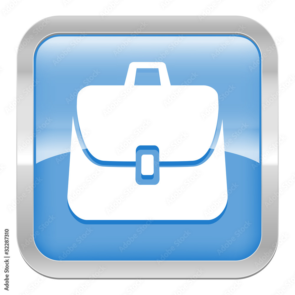 pictogramme attaché case serie carré bleu Stock Vector | Adobe Stock