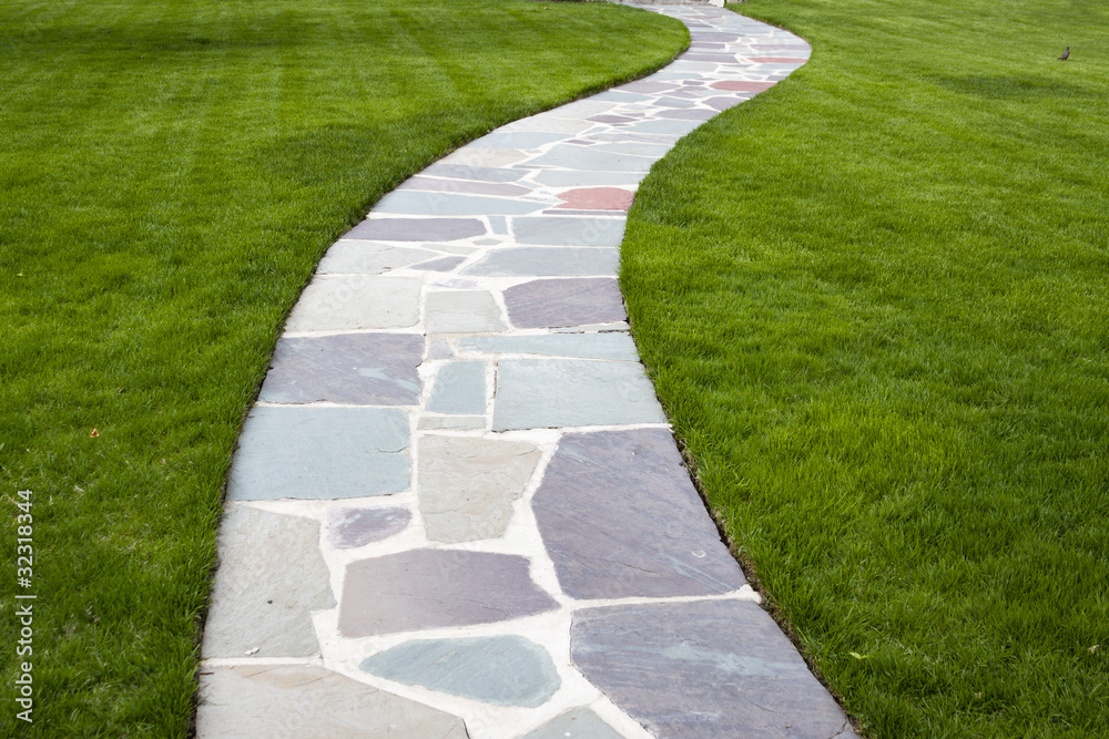 Stone Color Walkway Stock Photo | Adobe Stock