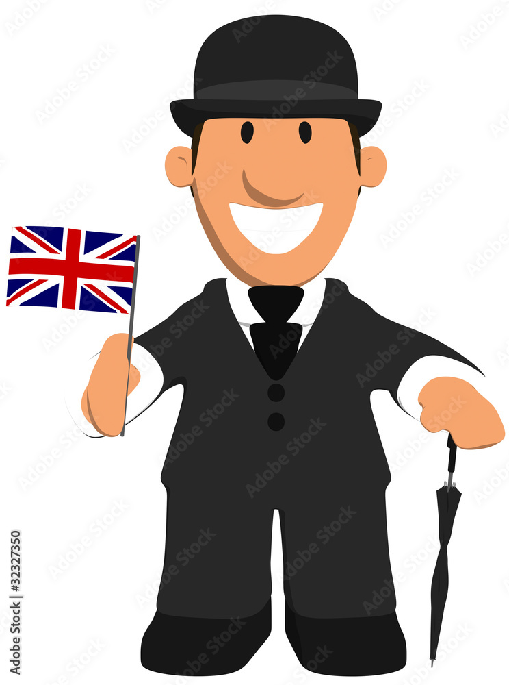 Gentleman anglais Stock Illustration | Adobe Stock