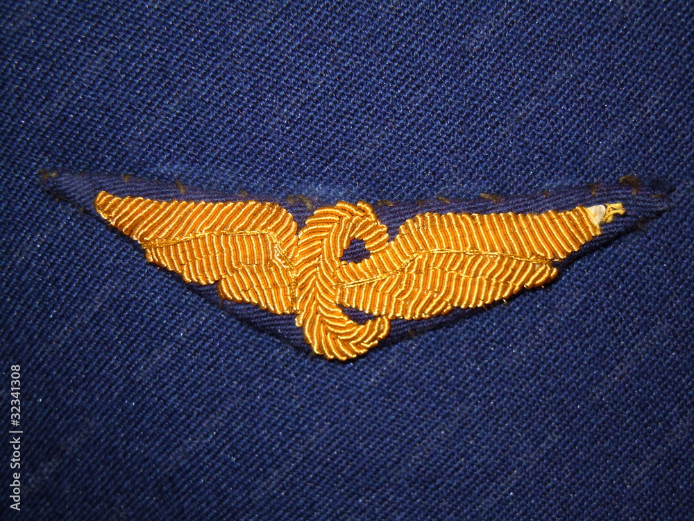 Winged wheel - insignia of soviet railroad official Stock Photo | Adobe ...