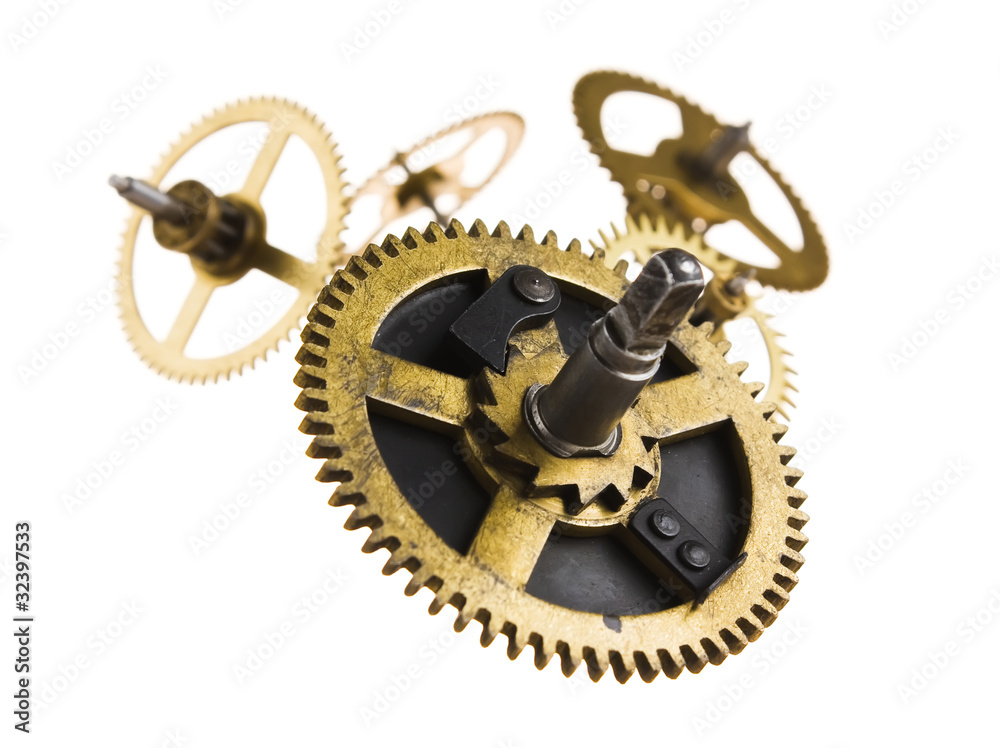 Gear of the clock Stock Photo | Adobe Stock