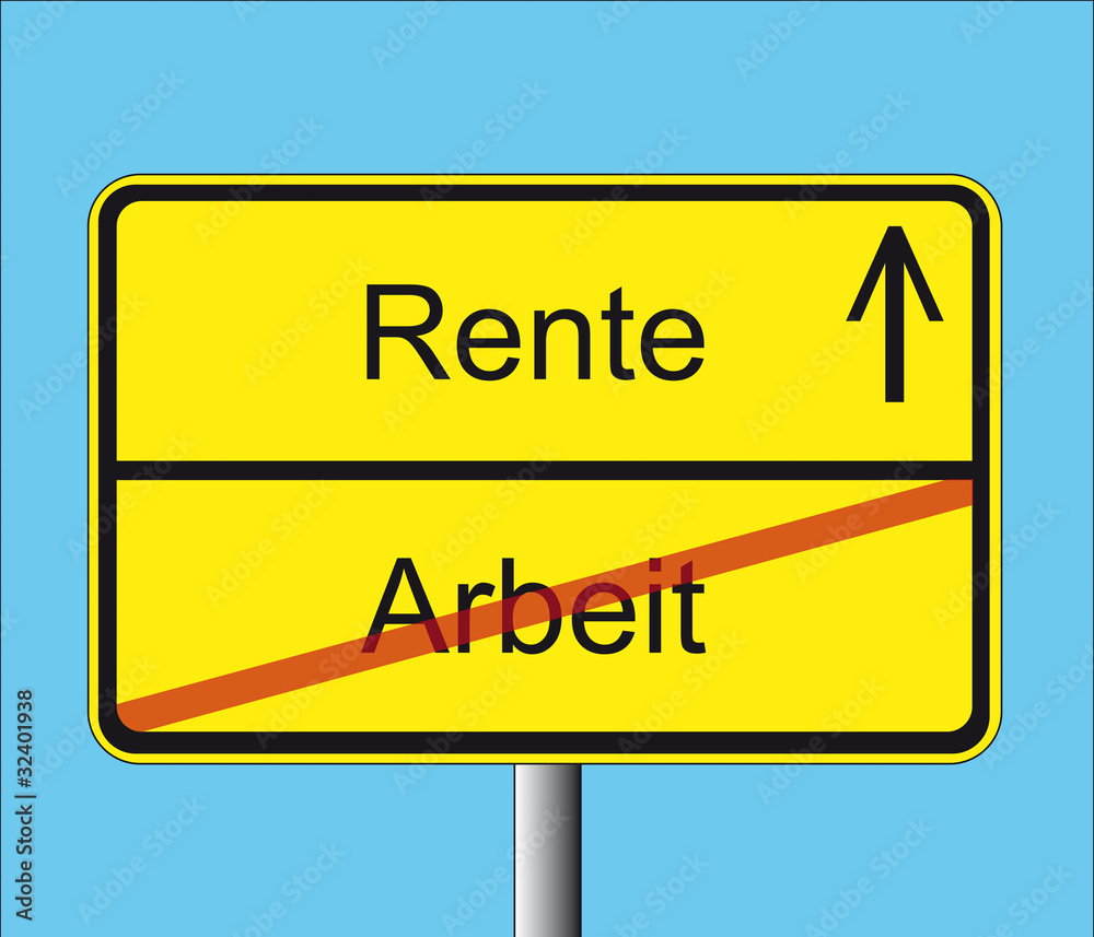 Arbeit-Rente Stock-Illustration | Adobe Stock