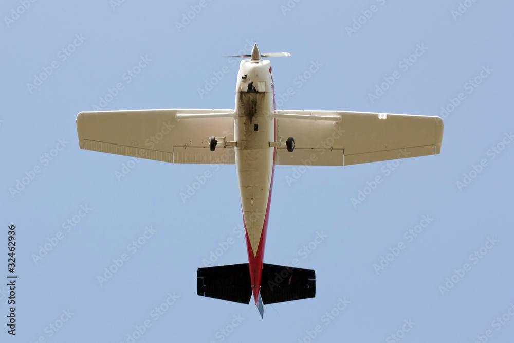 Bellow Propeller Plane Stock Photo | Adobe Stock