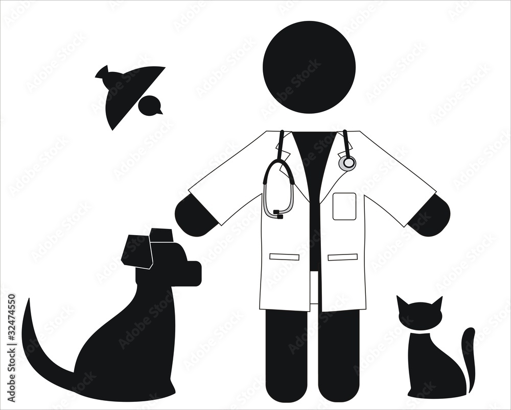 veterinario vector de Stock | Adobe Stock