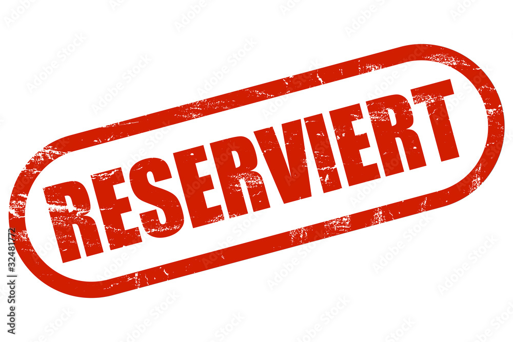 Grunge Stempel rot RESERVIERT Stock-Illustration | Adobe Stock