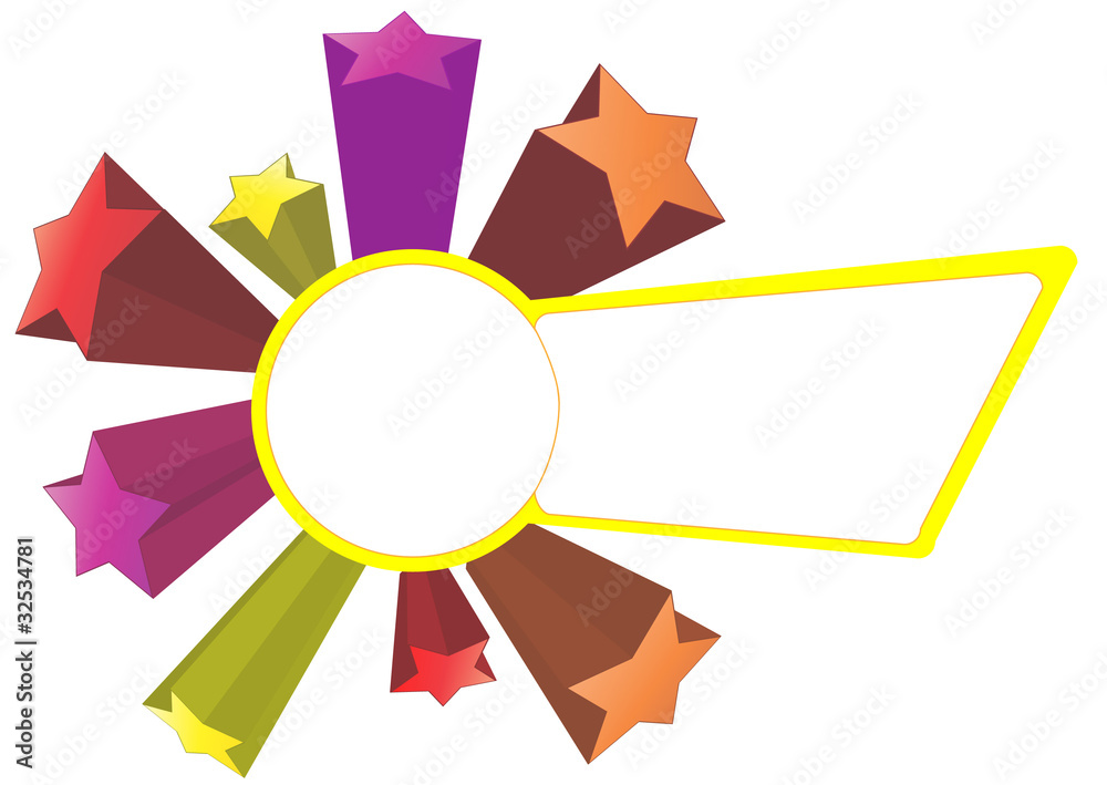 Star explosion banner vector illustration white background Stock Vector ...