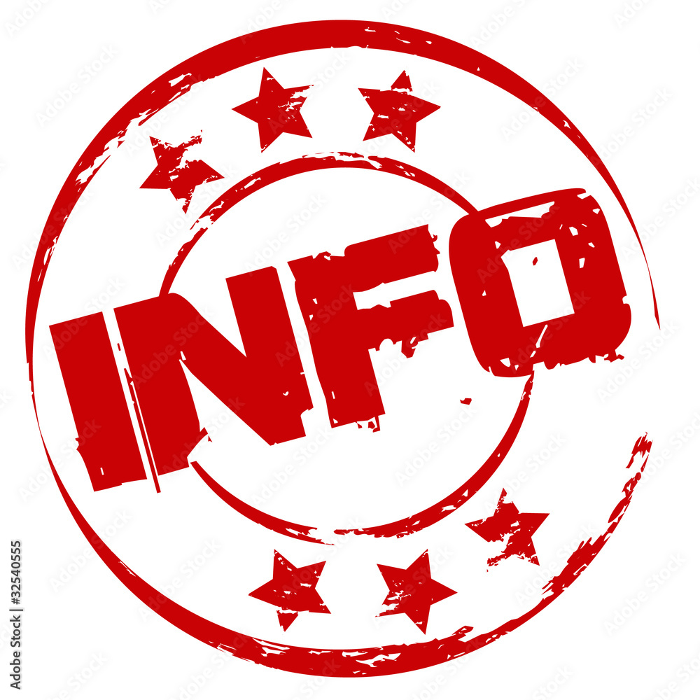 Stempel: Info Stock-Vektorgrafik | Adobe Stock