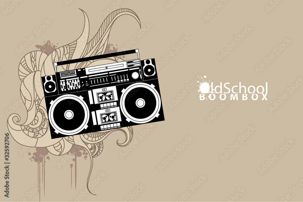 Poster old school boombox – Wall Art | UkPosters