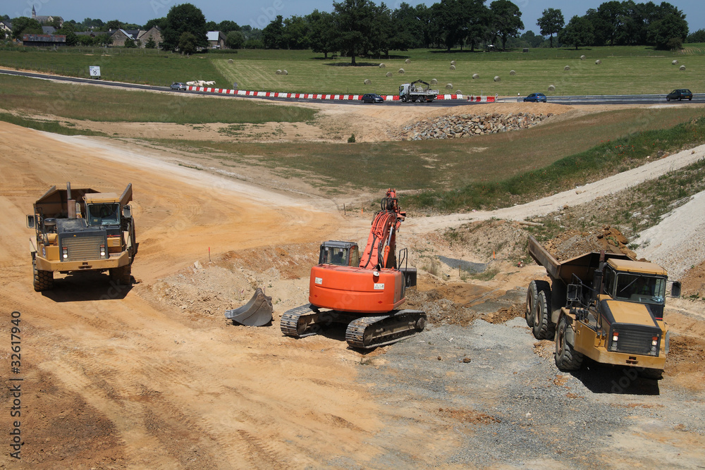 chantier routier Stock Photo | Adobe Stock