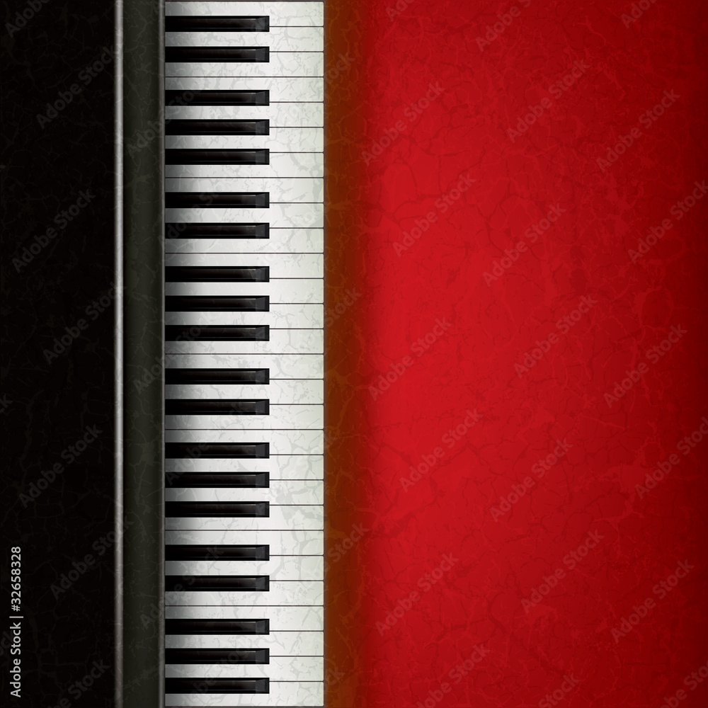 abstract music background with piano Stock Vector | Adobe Stock