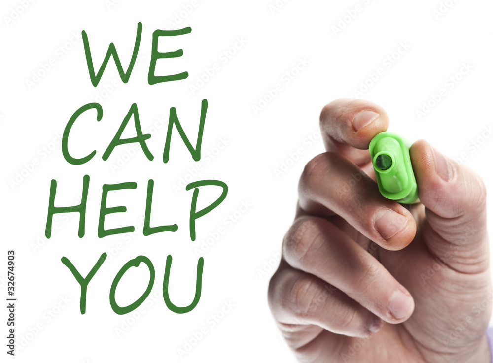 We can help you Stock Photo | Adobe Stock