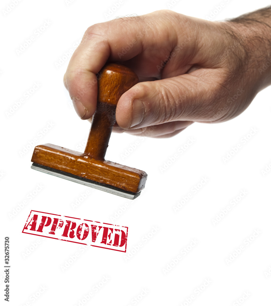 Approved stamp Stock Photo | Adobe Stock
