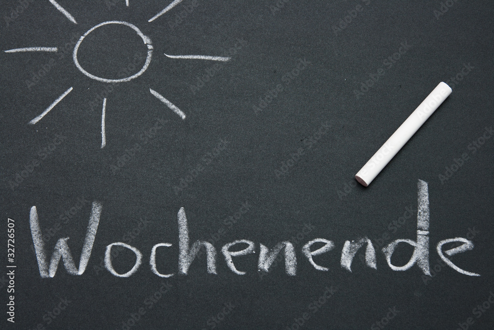 Wochenende Stock Photo | Adobe Stock