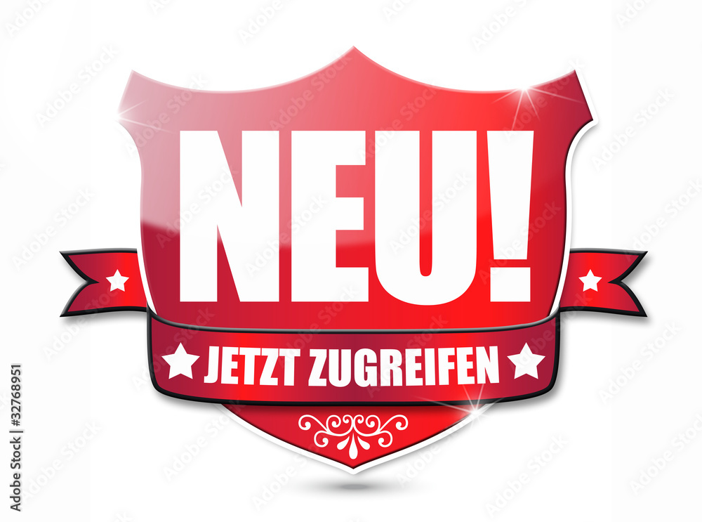 Neu! Button, Icon Stock-Illustration | Adobe Stock