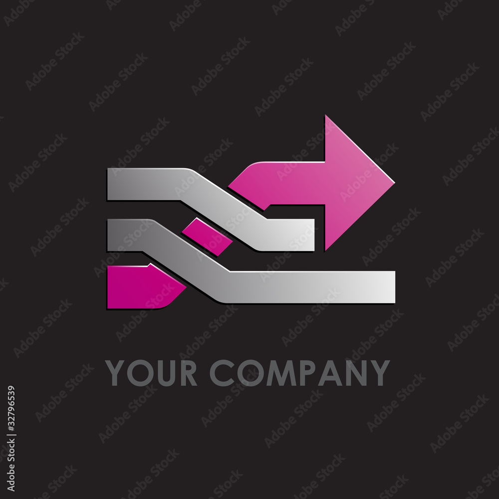 Logo passing to the future, black background # Vector Stock Vector ...
