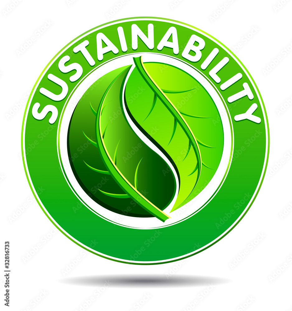 Sustainability Symbol Stock Vector | Adobe Stock