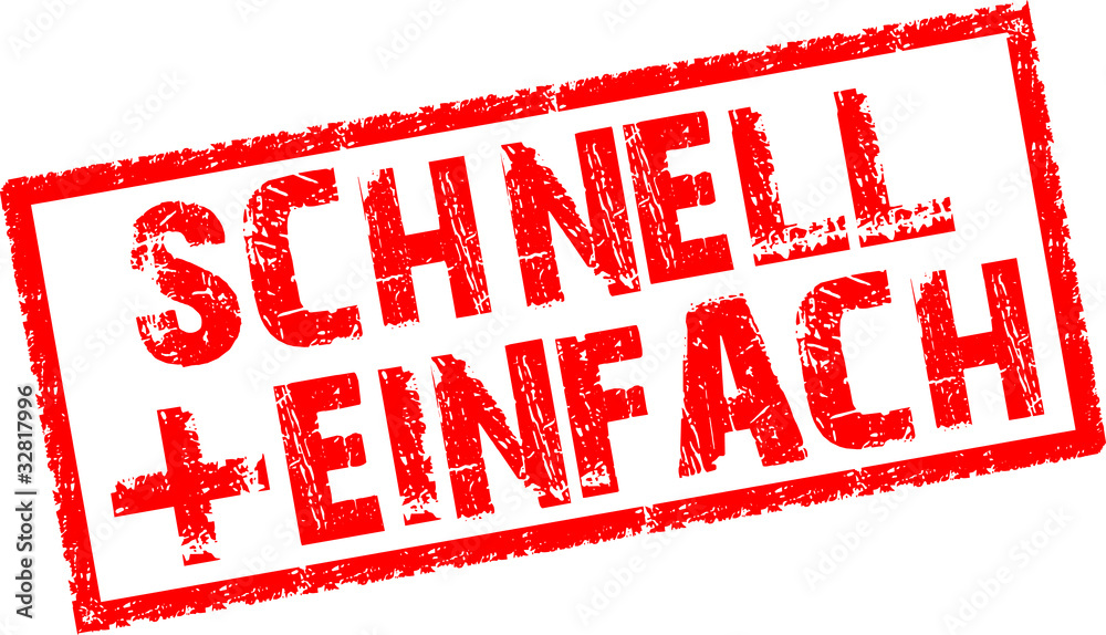 Stempel_SCHNELL + EINFACH Stock Vector | Adobe Stock