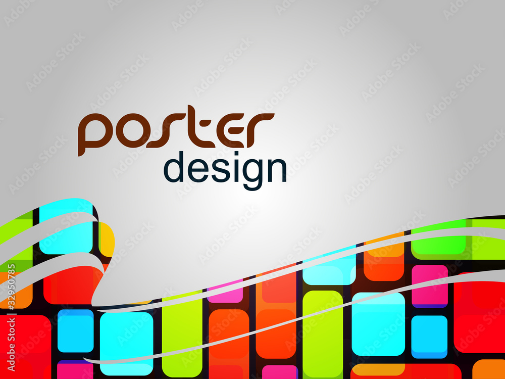 Abstract poster design background Stock Vector | Adobe Stock