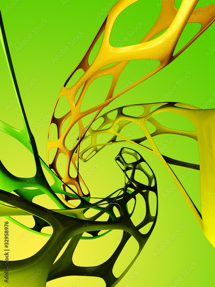 3d abstract bionic background Stock Illustration | Adobe Stock