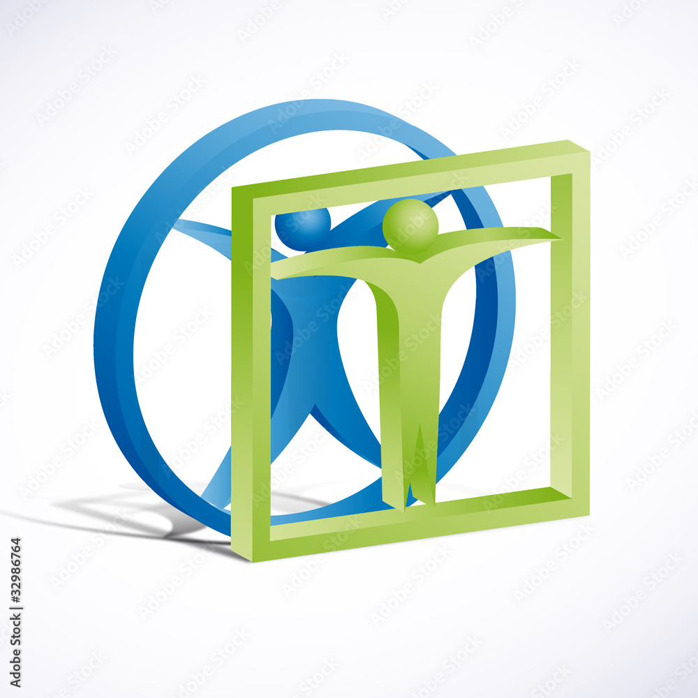 Logo Leonardo da Vinci 3D # Vector vector de Stock | Adobe Stock