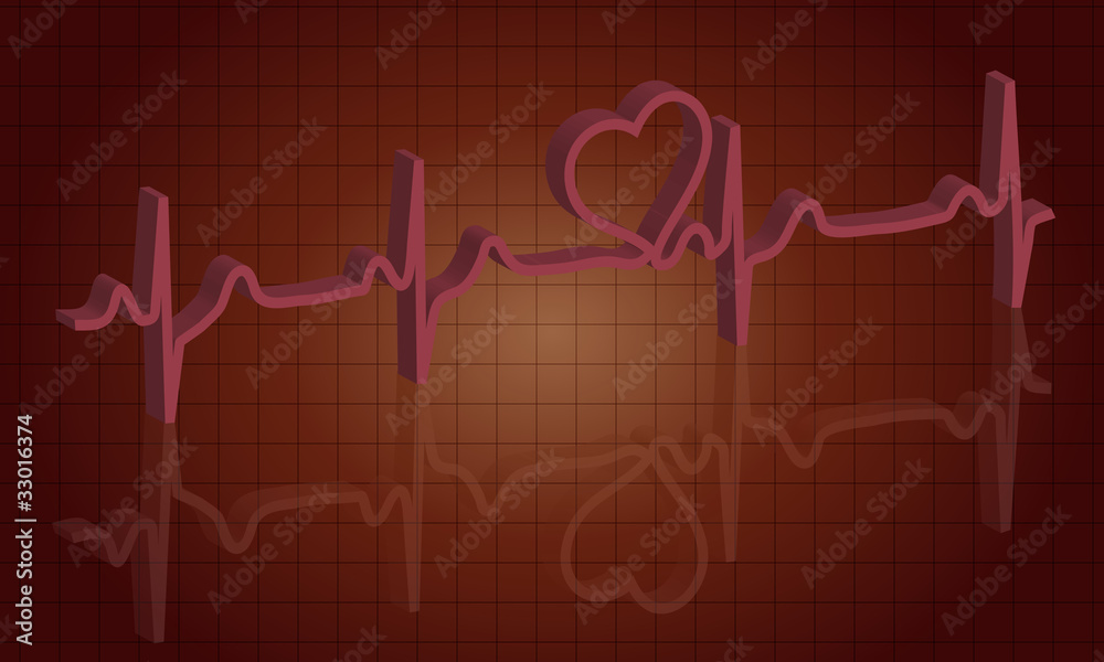 ekg Stock Vector | Adobe Stock