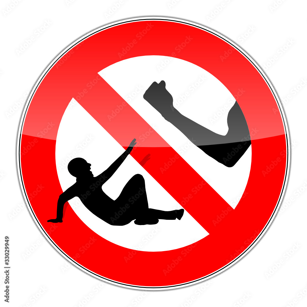 verbotsschild gewalt I Stock-Vektorgrafik | Adobe Stock